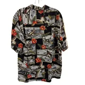Kalaheo | Shirts | Kalaheo Hawaiian Wwii Aircraft Shirt Men L Coconut ...